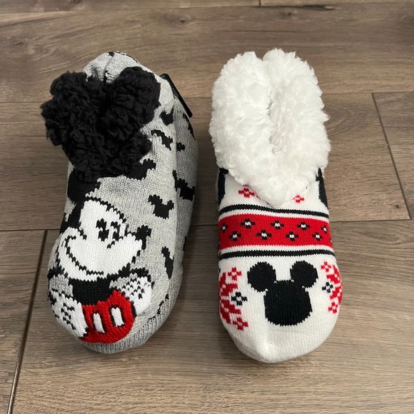 Disney | Shoes | Nwt Lot Of 2 Toddler Disney Mickey Mouse Slipper Socks ...